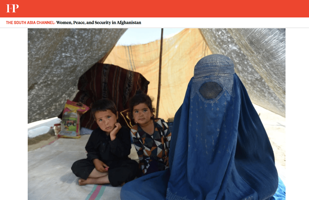 Women, Peace, and Security in Afghanistan | Priyali Sur